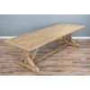 3m Reclaimed Pine Cross Table with Two Dining Benches - Sustainable ...