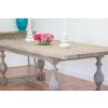 American Oak Grey Wash Dining Table - Sustainable Furniture