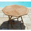 Teak Table Octagonal Folding 1.2m - Sustainable Furniture