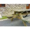 8' Whole Tree Picnic Bench - Sustainable Furniture