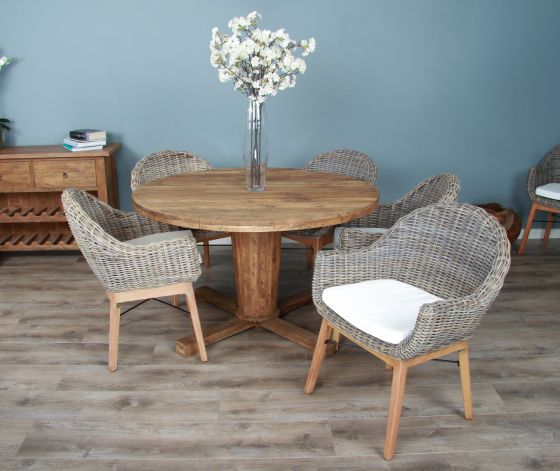 Large Teak, Pine and Elm Dining Sets - Sustainable Furniture