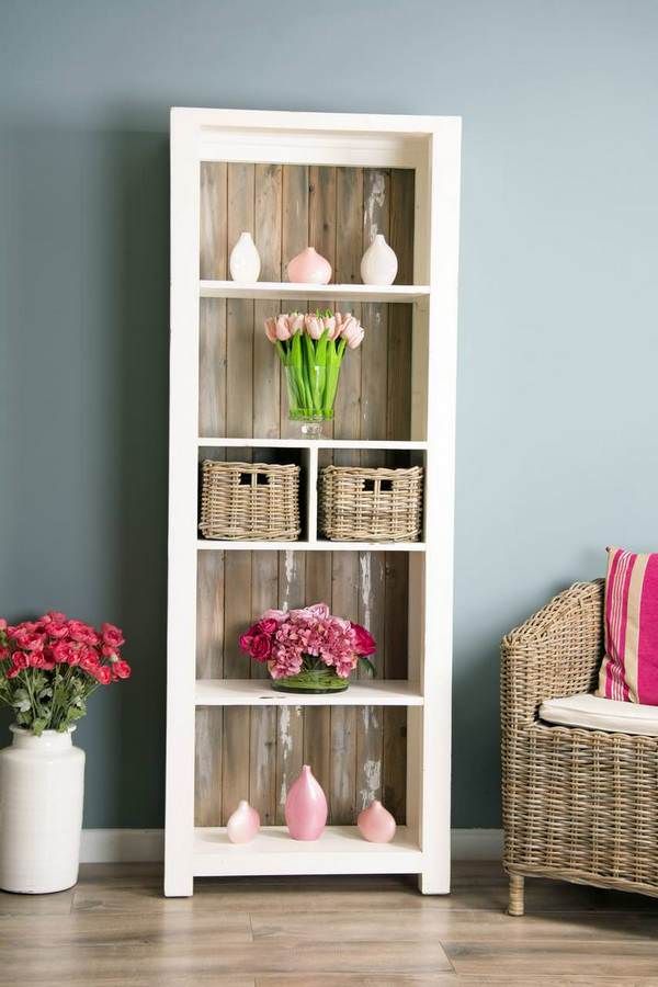 Reclaimed Pine Coastal Bookcase - Sustainable Furniture