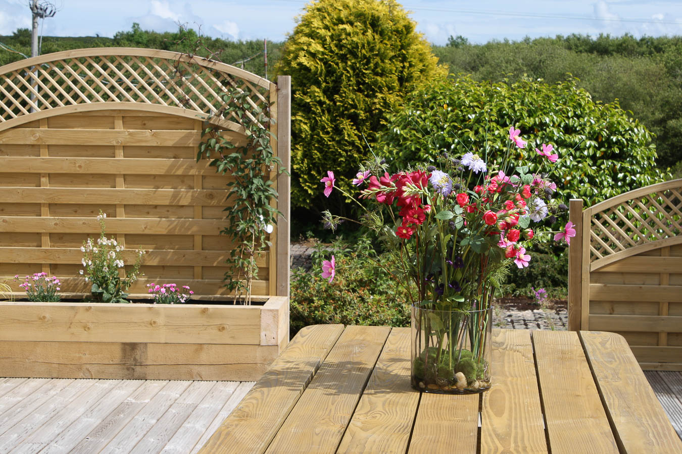 Douglas Fir Woodland Rectangular Garden Table - Sustainable Furniture