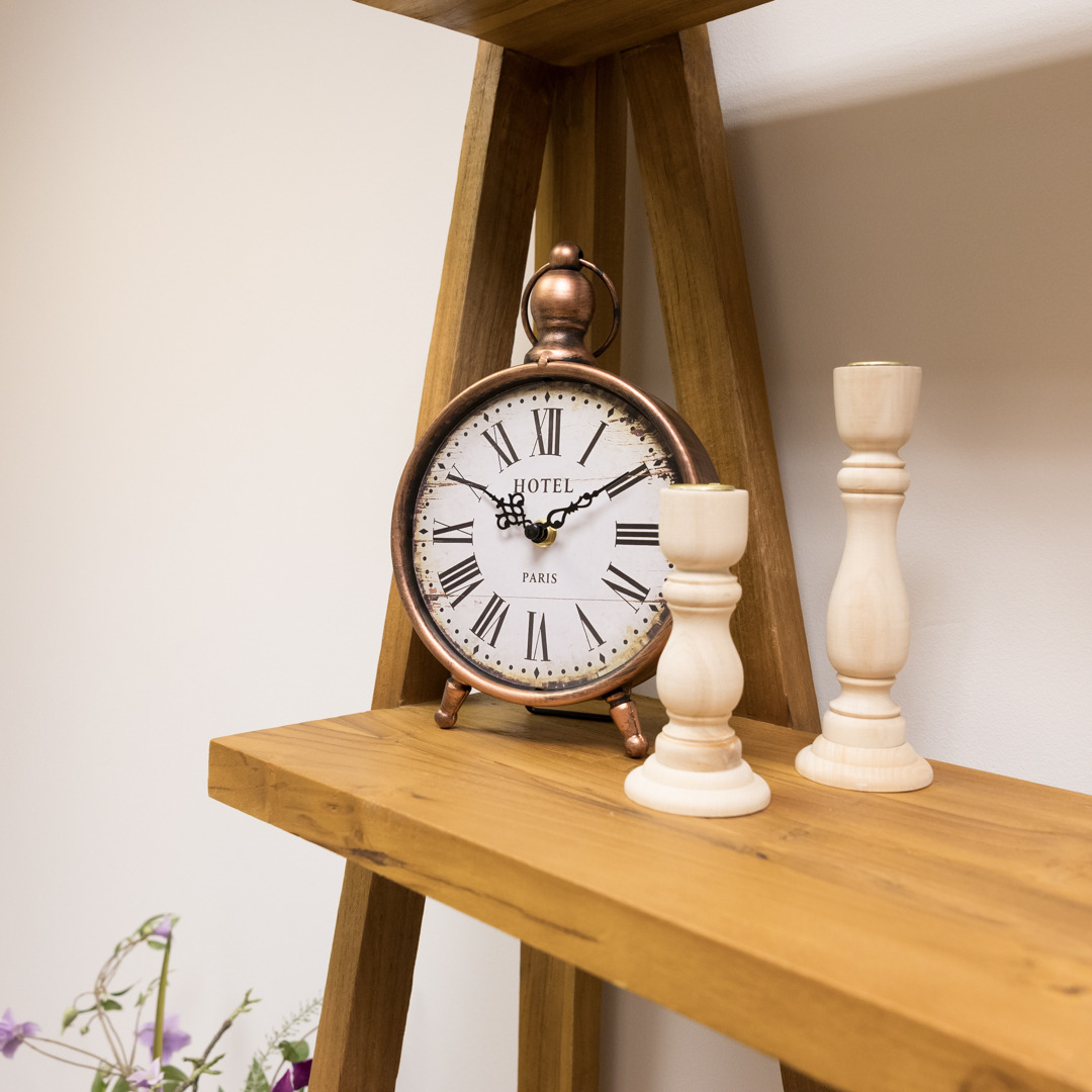 Reclaimed Teak Ladder Shelf - Large - Sustainable Furniture