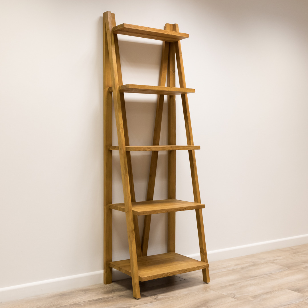 Reclaimed Teak Ladder Shelves - 2 Sizes - Sustainable Furniture