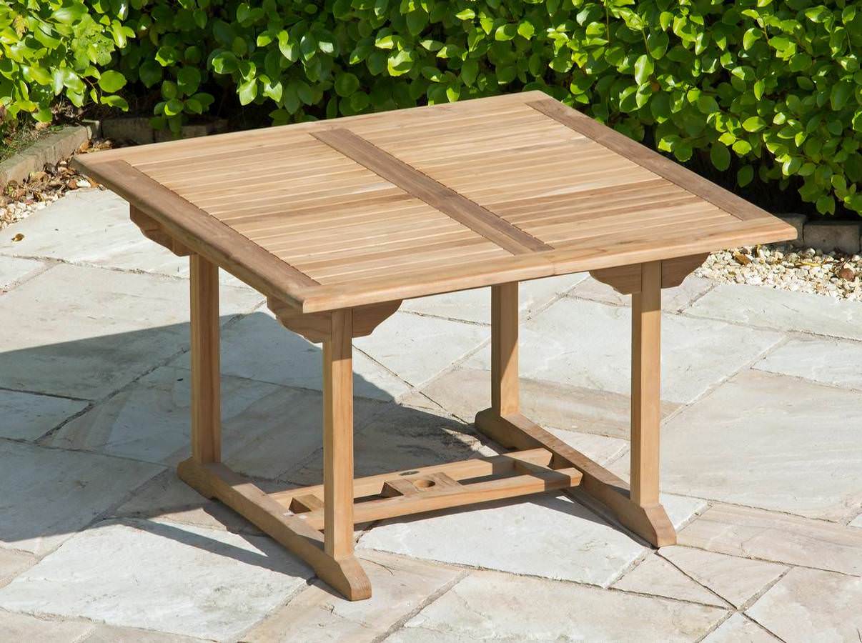 1.8m-2.4m x 1m Teak Rectangular Extending Table - Sustainable Furniture
