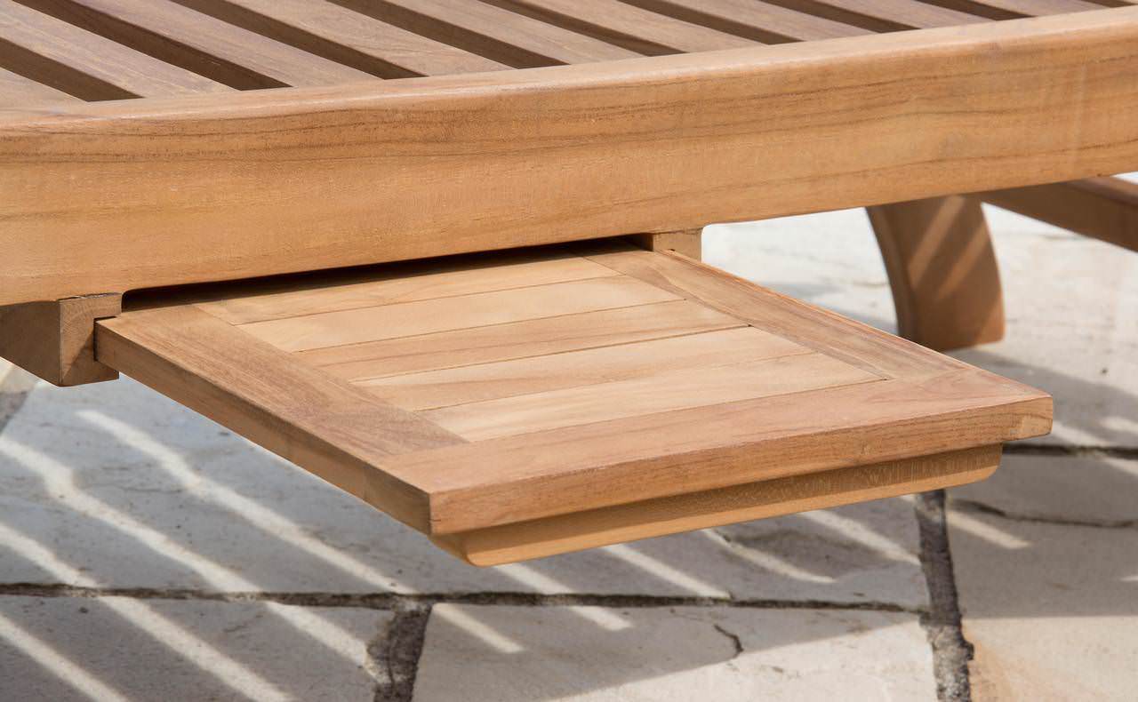 Richmond Teak Garden Sun Lounger - Sustainable Furniture