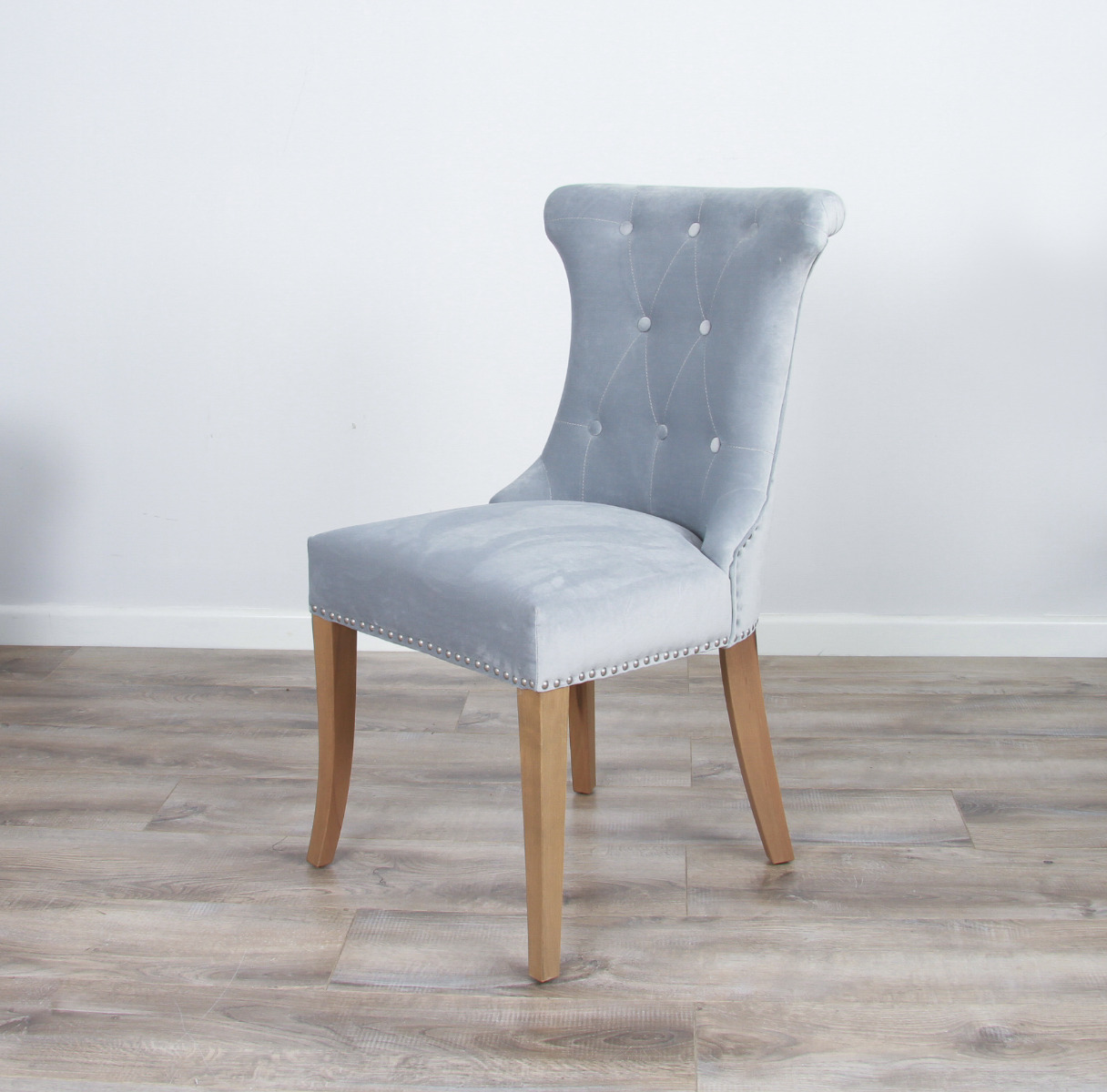 The Velveteen Ring Back Dining Chair - Sea Mist - Sustainable Furniture