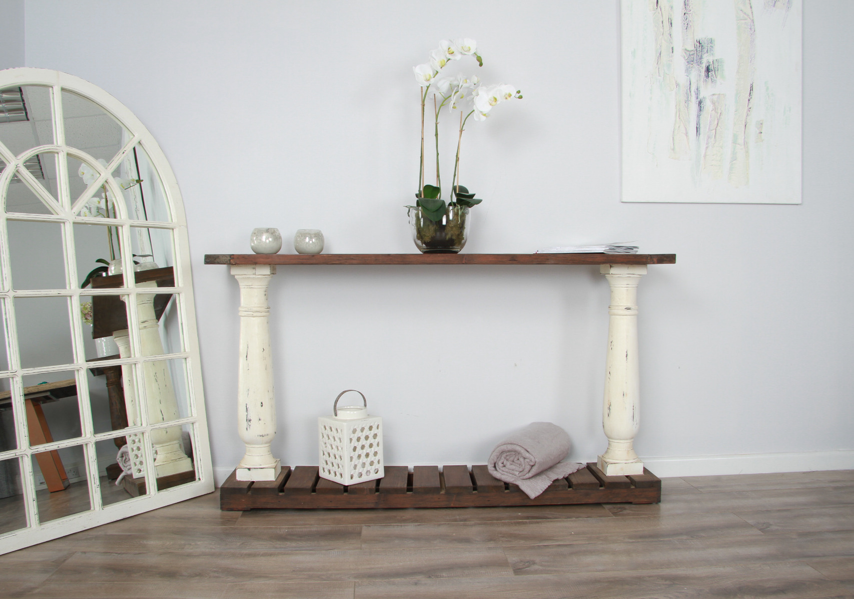1.6m Shabby Chic Console Table - Sustainable Furniture