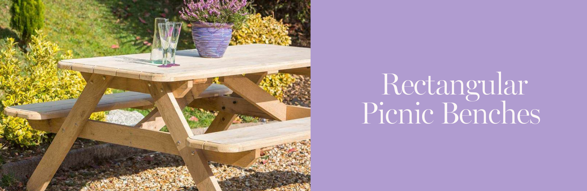 Rectangular Picnic Benches - Sustainable Furniture