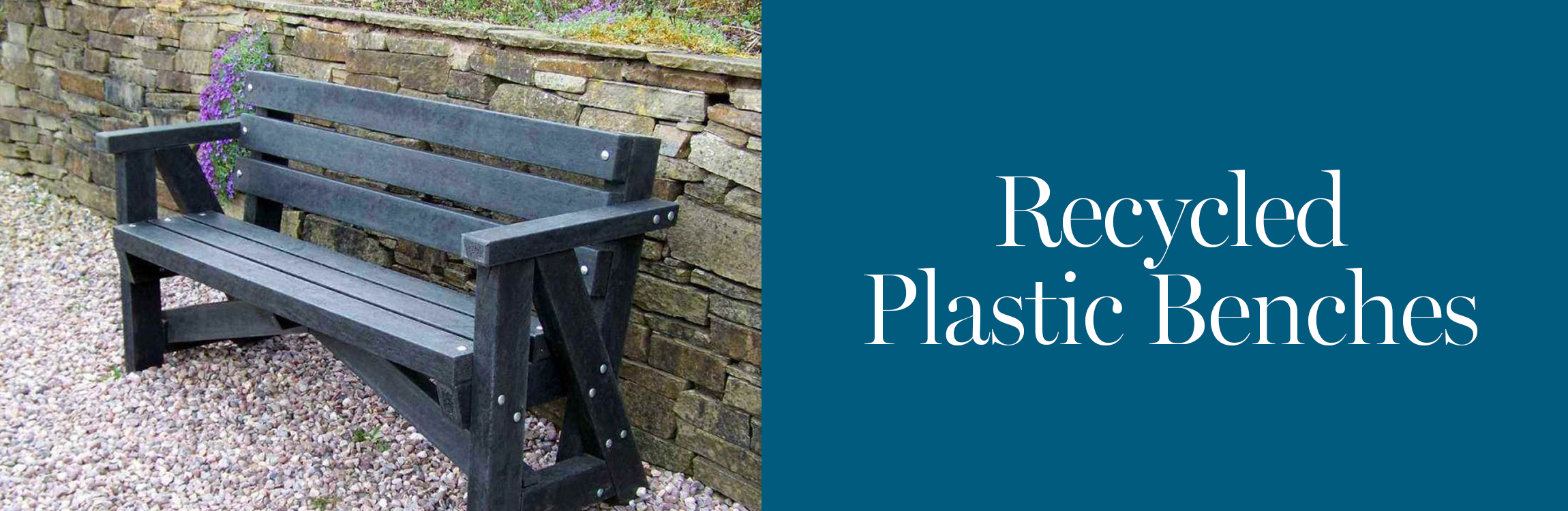 Recycled Plastic Outdoor Garden bench - Sustainable Furniture